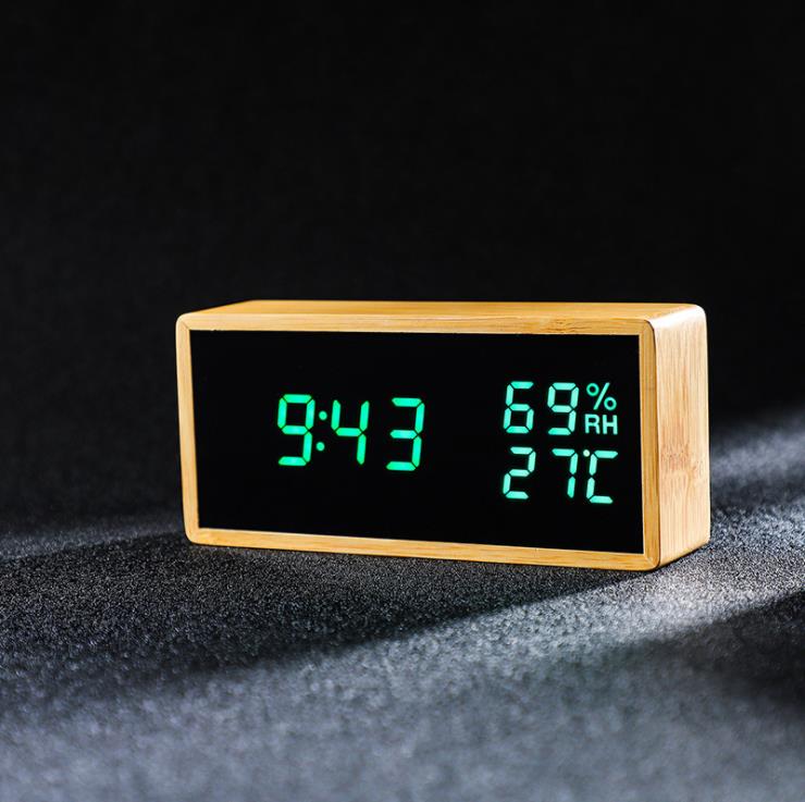 LED solid wood digital clock | Wall Clock Manufacturers