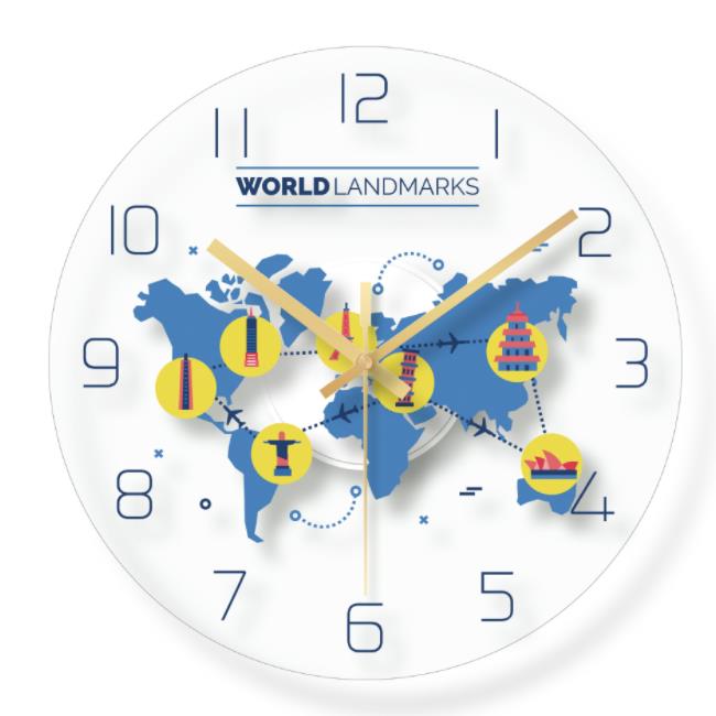 Stylish transparent wall clock | Wall Clock Manufacturers